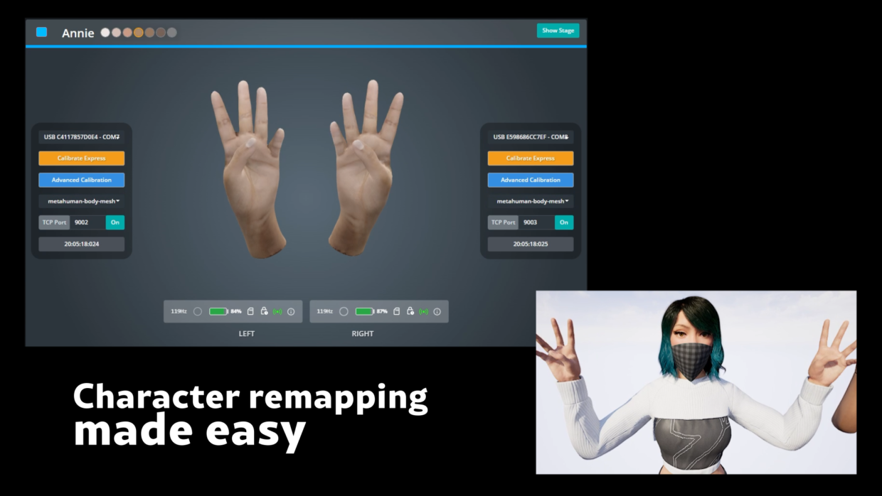 Stream hand data live into OptiTrack Motive 3.0 - StretchSense
